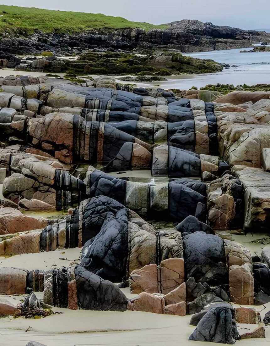 The Banded Rocks Of Hosta Beach, Scotland: A Stunning Geological Wonder ...